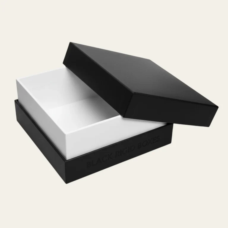 Buy Custom Black Rigid Boxes | Black Rigid Packaging Wholesale
