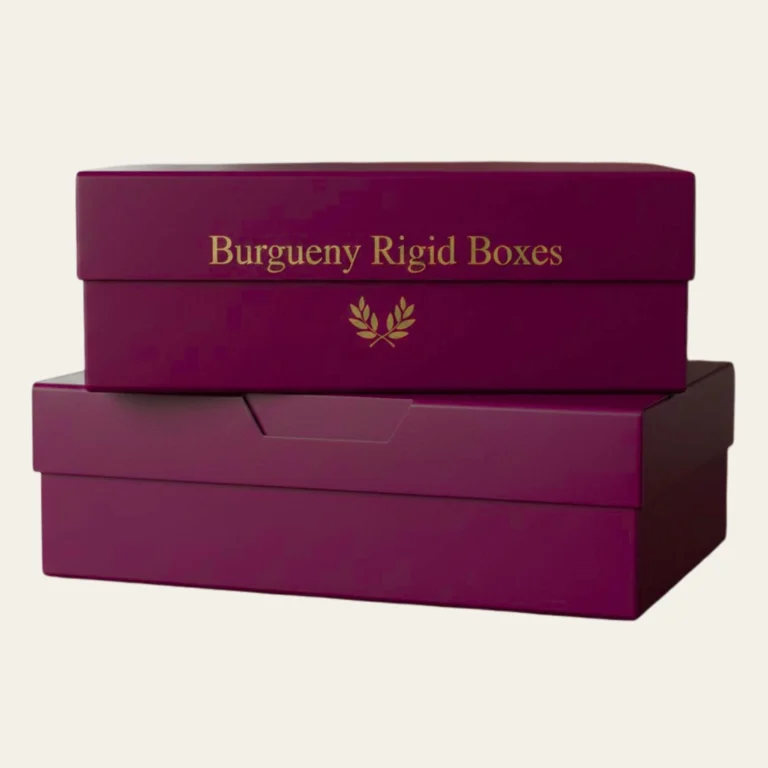 Burgundy Rigid Boxes | Custom Burgundy Rigid Packaging Wholesale