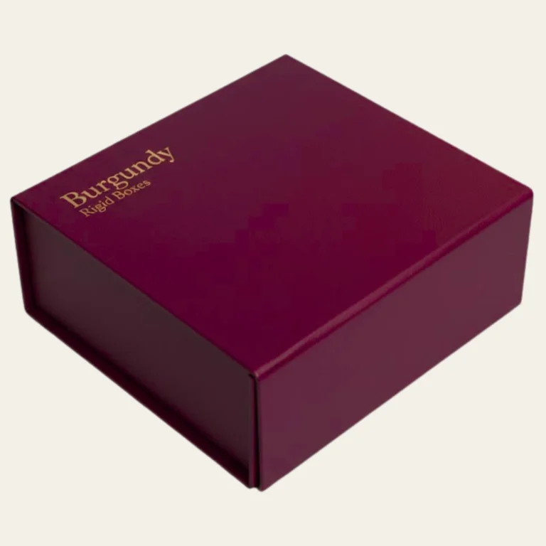 Burgundy Rigid Boxes | Custom Burgundy Rigid Packaging Wholesale
