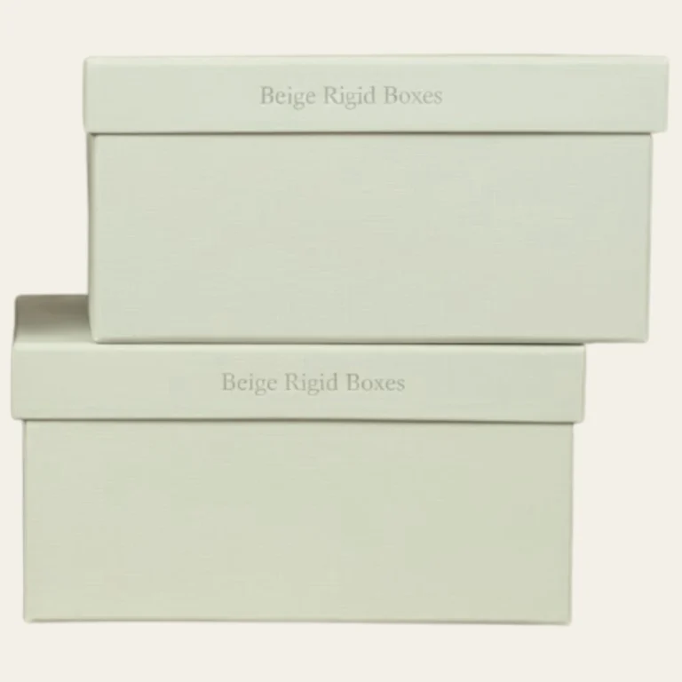Custom Beige Rigid Boxes | Beige Rigid Packaging Wholesale