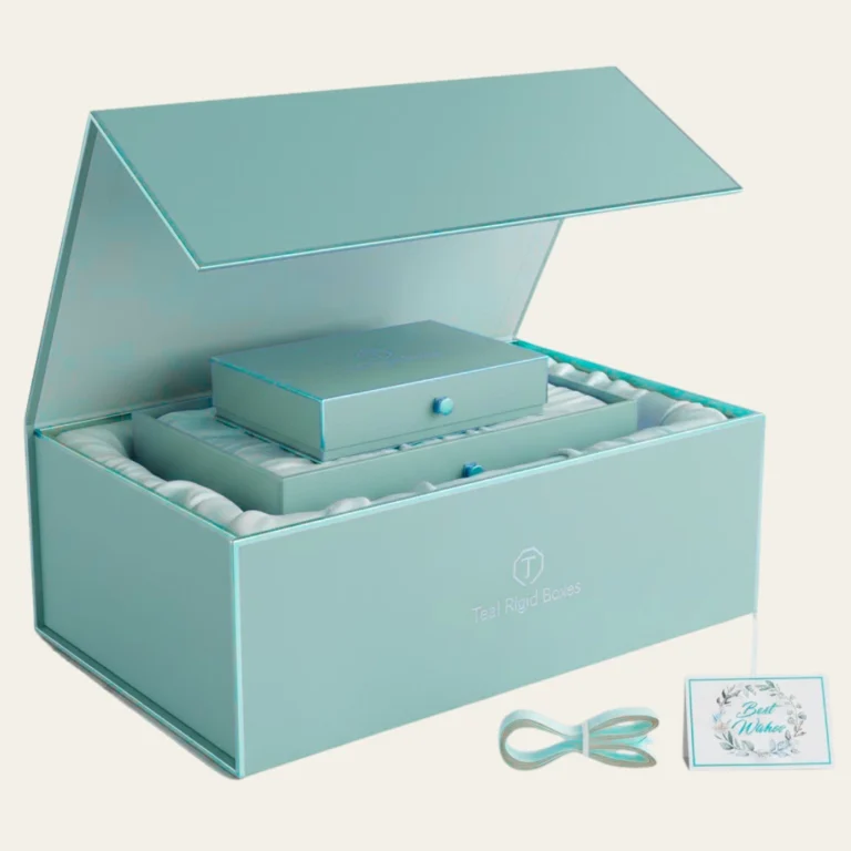 Buy Teal Rigid Boxes | Custom Teal Rigid Packaging Wholesale