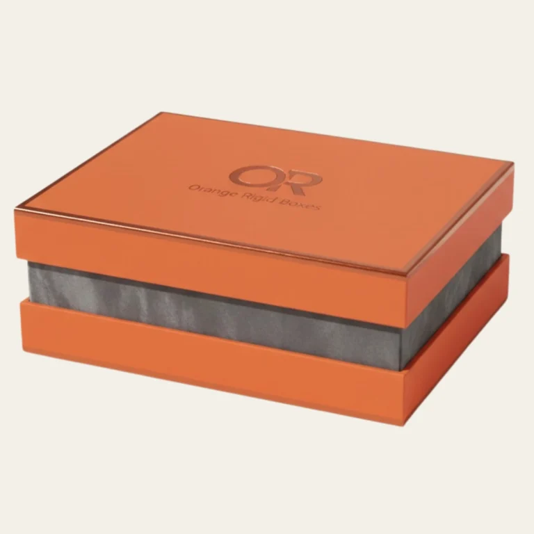 Buy Custom Orange Rigid Boxes | Wholesale Orange Rigid Packaging