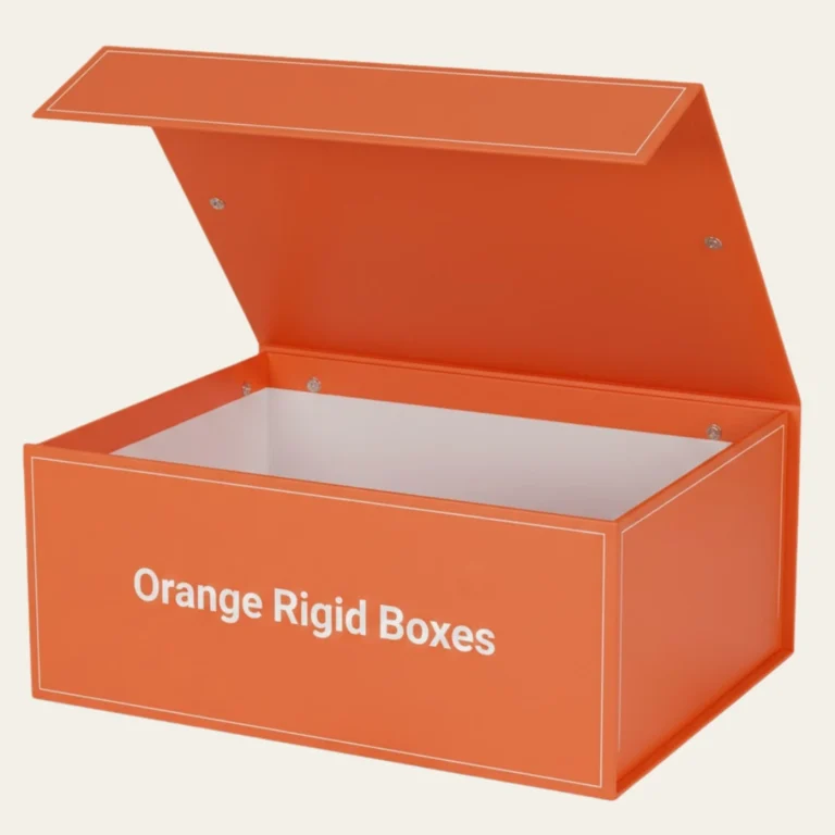 Buy Custom Orange Rigid Boxes | Wholesale Orange Rigid Packaging