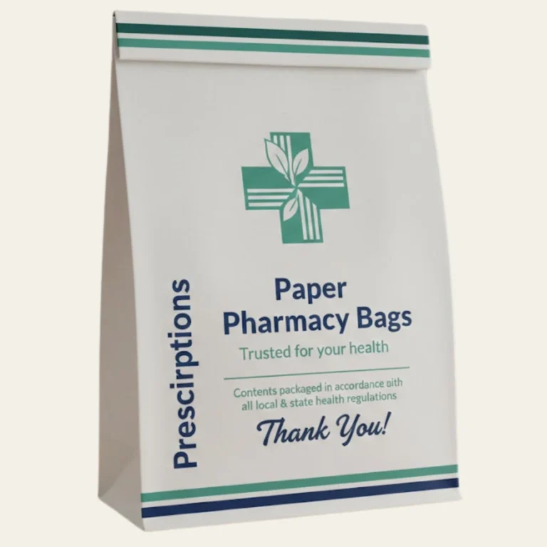 Paper Pharmacy Bags Wholesale | Custom Printed Medical Paper Bags