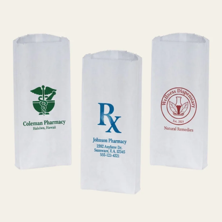 Paper Pharmacy Bags Wholesale | Custom Printed Medical Paper Bags