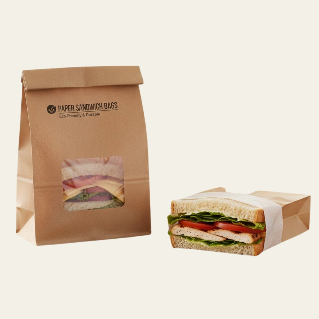 Buy Paper Sandwich Bags | Paper Sandwich Packaging Wholesale