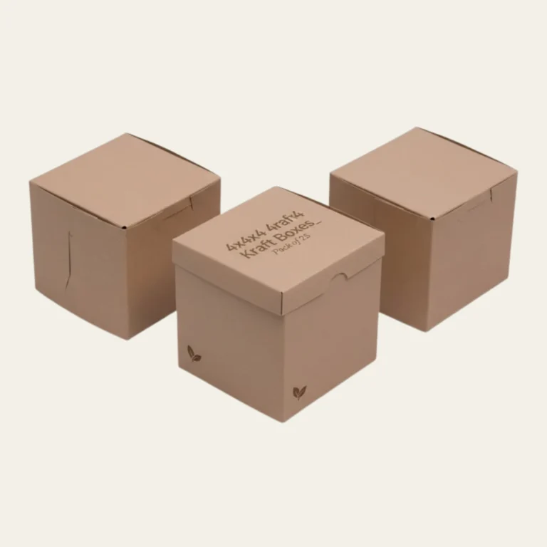 4x4x4 Kraft Boxes | Custom 4x4x4 Kraft Packaging Wholesale for Businesses
