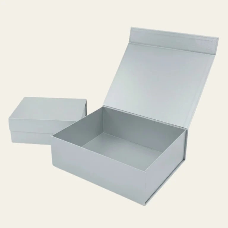Silver Cardboard Boxes | Custom Silver Cardboard Packaging Wholesale