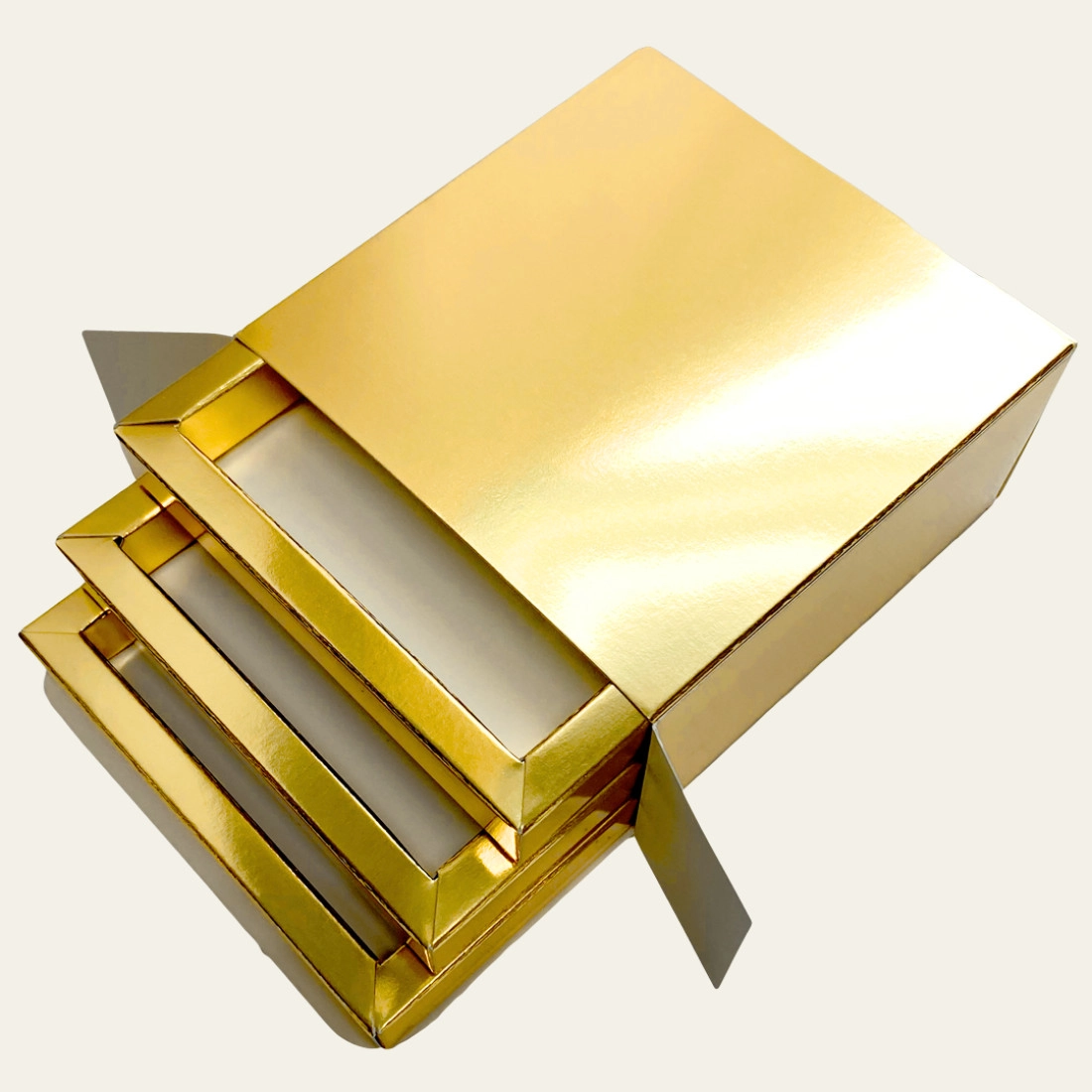 Gold Cardboard Boxes | Custom Gold Cardboard Packaging Wholesale