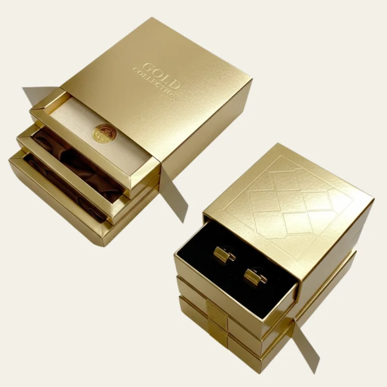 Gold Cardboard Boxes | Custom Gold Cardboard Packaging Wholesale