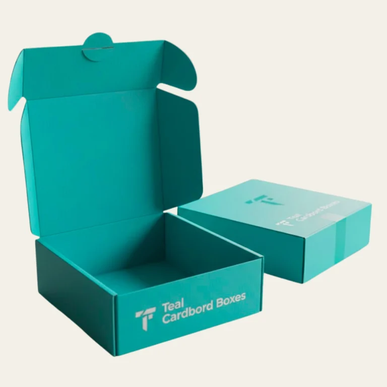 Teal Cardboard Boxes | Custom Teal Cardboard Packaging Wholesale