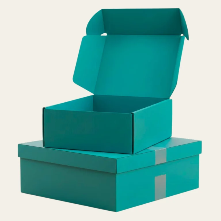 Teal Cardboard Boxes | Custom Teal Cardboard Packaging Wholesale