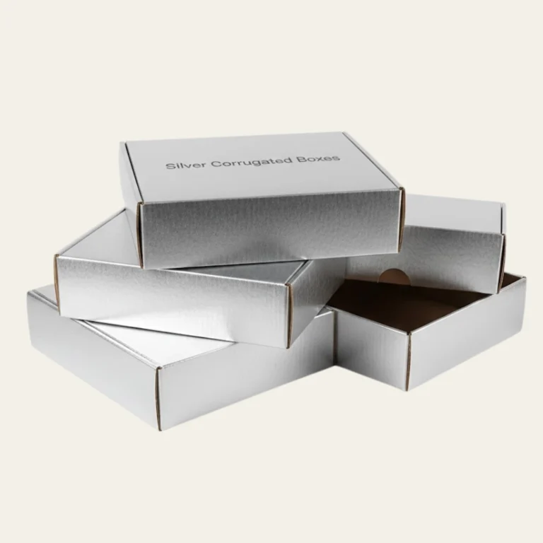 Silver Corrugated Boxes | Custom Silver Corrugated Packaging Wholesale
