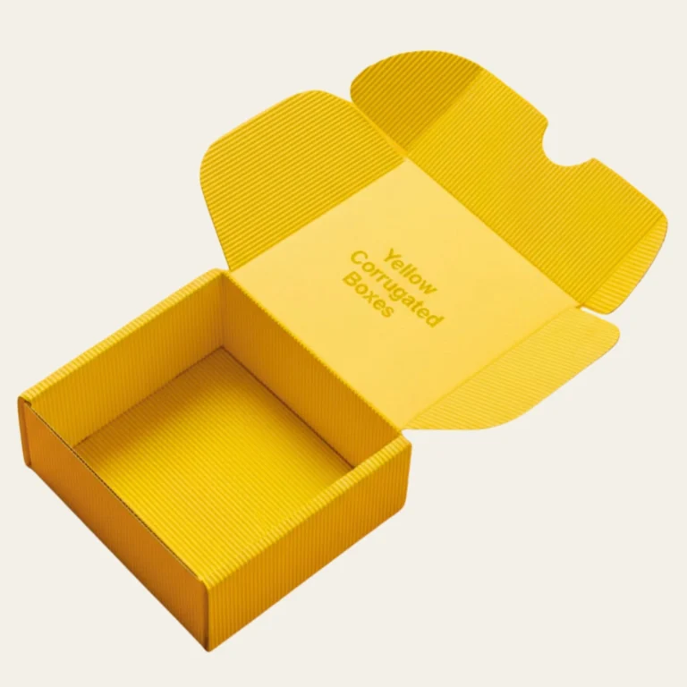 Yellow Corrugated Boxes | Custom Yellow Corrugated Packaging Wholesale