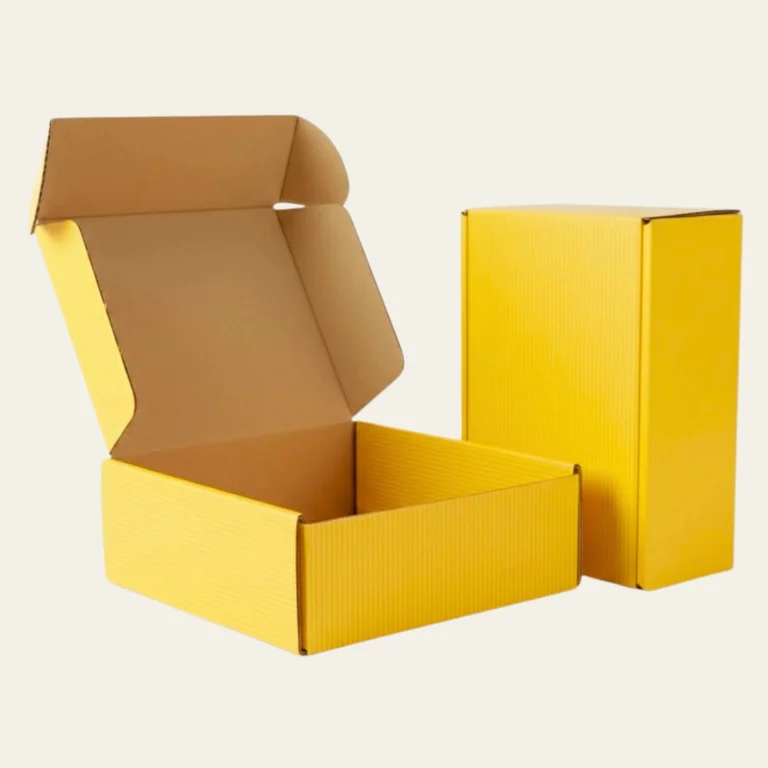 Yellow Corrugated Boxes | Custom Yellow Corrugated Packaging Wholesale