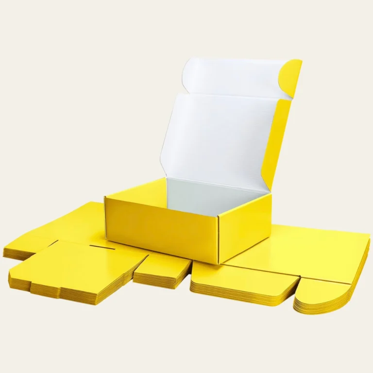 Yellow Corrugated Boxes | Custom Yellow Corrugated Packaging Wholesale
