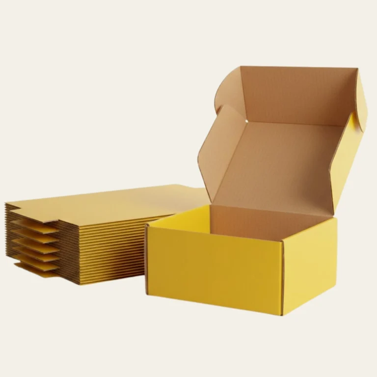 Yellow Corrugated Boxes | Custom Yellow Corrugated Packaging Wholesale