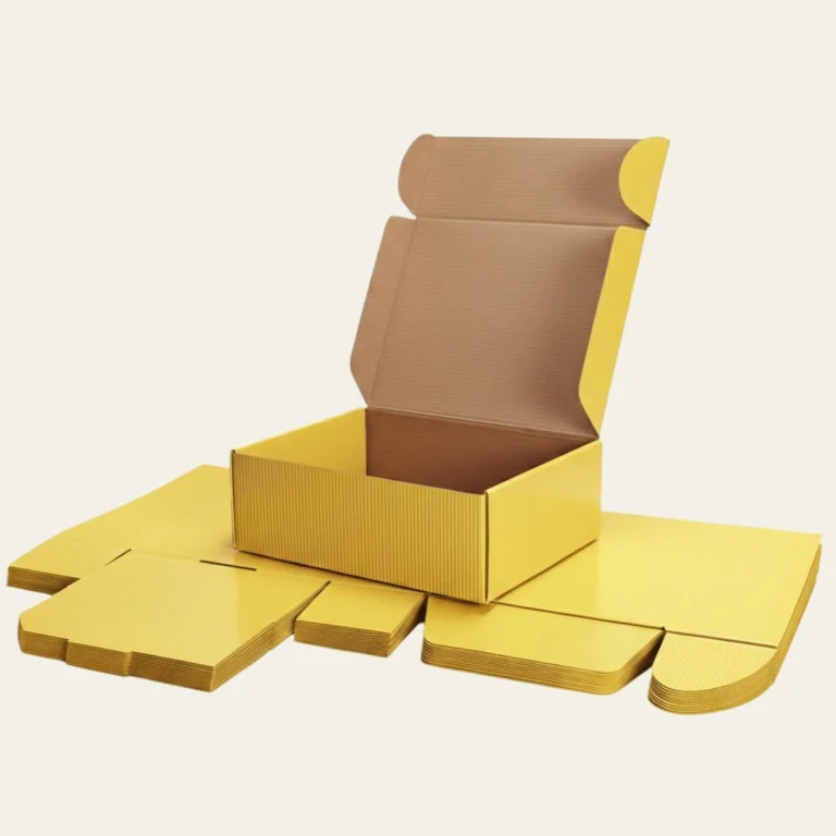 Yellow Corrugated Boxes | Custom Yellow Corrugated Packaging Wholesale