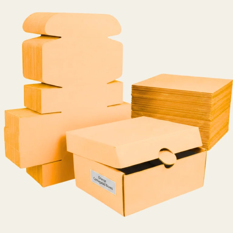 Custom Orange Corrugated Boxes | Wholesale Orange Corrugated Packaging