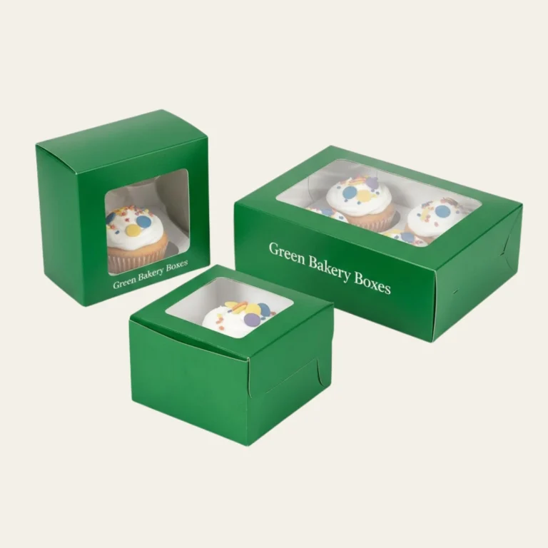 Green Bakery Boxes | Custom Green Bakery Packaging Wholesale