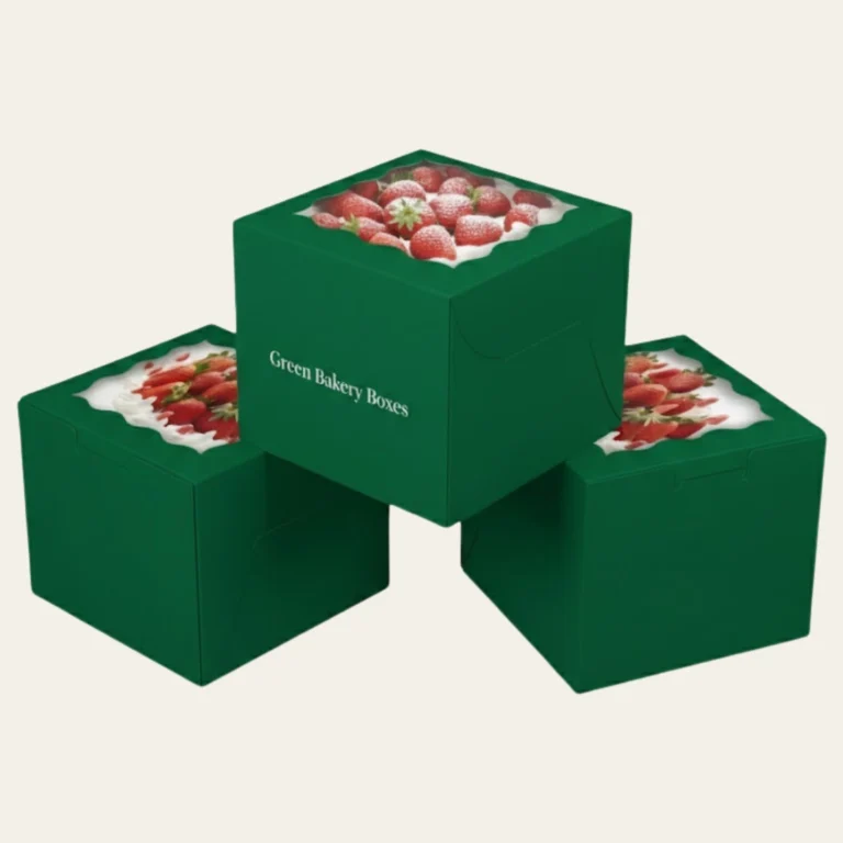 Green Bakery Boxes | Custom Green Bakery Packaging Wholesale
