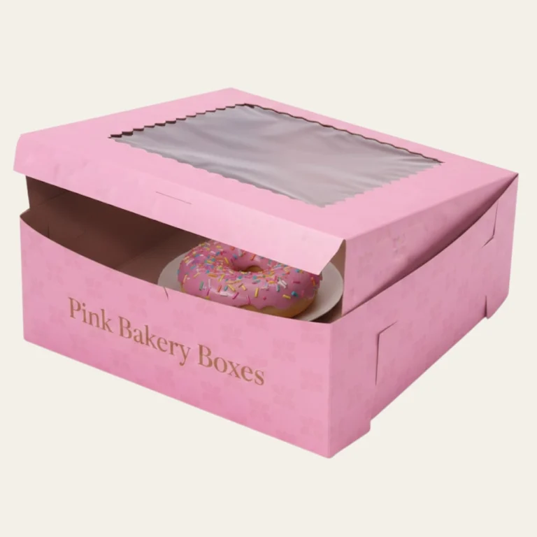 Custom Pink Bakery Boxes | Wholesale Pink Bakery Packaging
