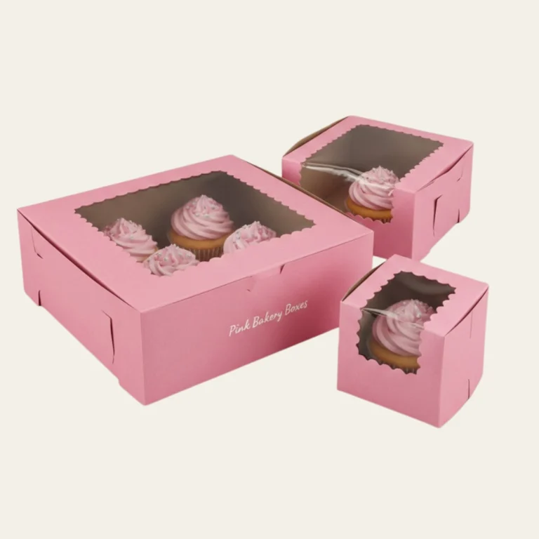 Custom Pink Bakery Boxes | Wholesale Pink Bakery Packaging