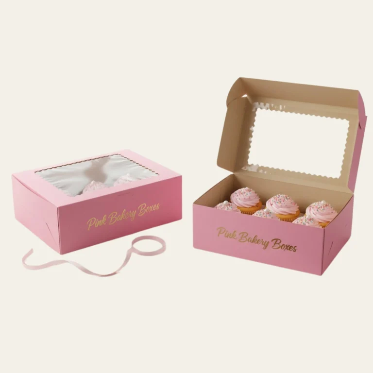 Custom Pink Bakery Boxes | Wholesale Pink Bakery Packaging