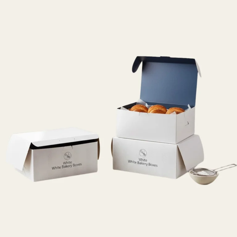 Buy White Bakery Boxes | Custom White Bakery Packaging Wholesale