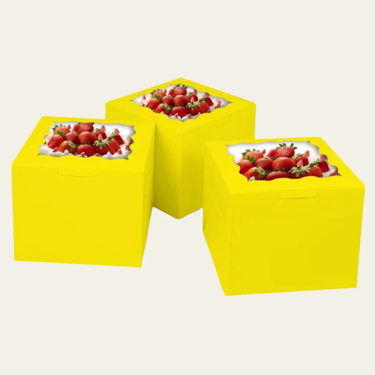 Yellow Bakery Boxes | Custom Yellow Bakery Packaging Wholesale
