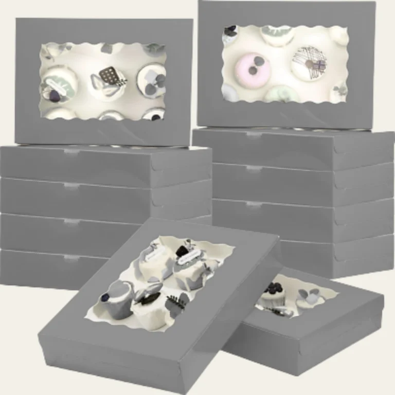 Custom Gray Bakery Boxes | Gray Bakery Packaging Wholesale
