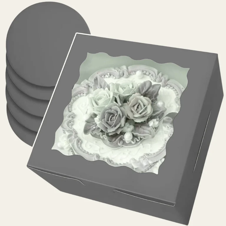 Custom Gray Bakery Boxes | Gray Bakery Packaging Wholesale