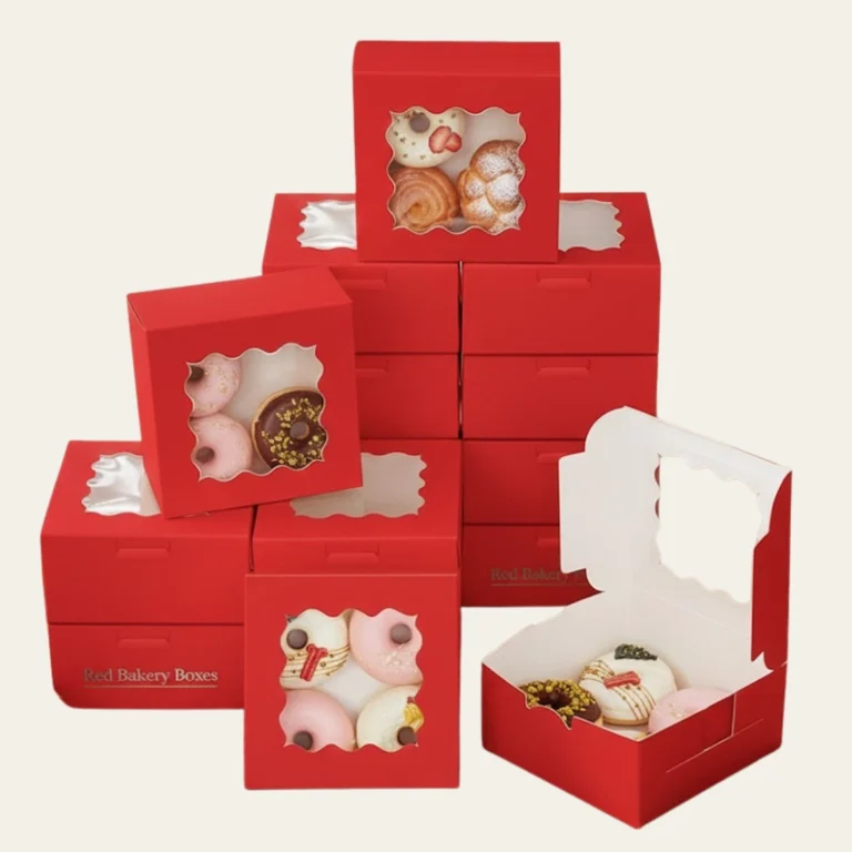Red Bakery Boxes | Custom Red Bakery Packaging Wholesale