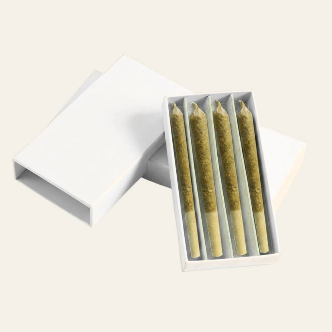 White Pre Roll Boxes | Custom White Pre Roll Packaging Wholesale