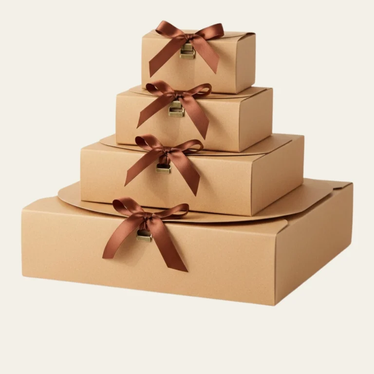 Kraft Ribbon Boxes | Custom Kraft Ribbon Packaging Wholesale