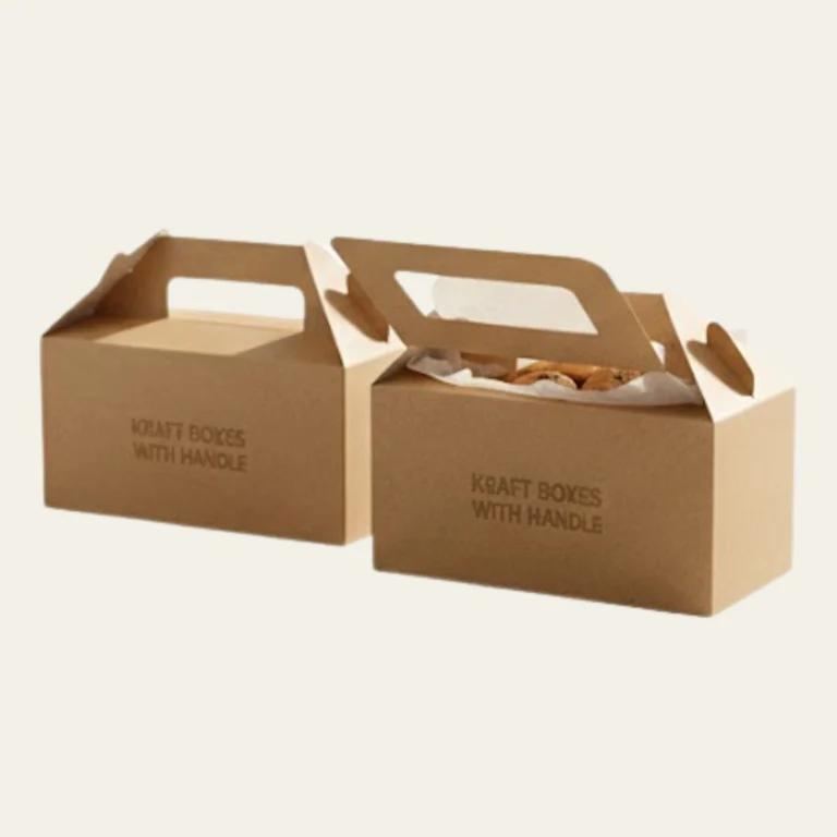 Buy Kraft Handle Boxes | Custom Kraft Handle Packaging Wholesale