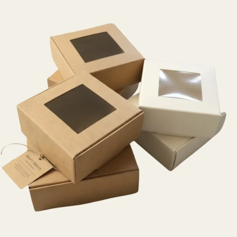 Buy Kraft Boxes with Clear Window | Wholesale Kraft Window Boxes
