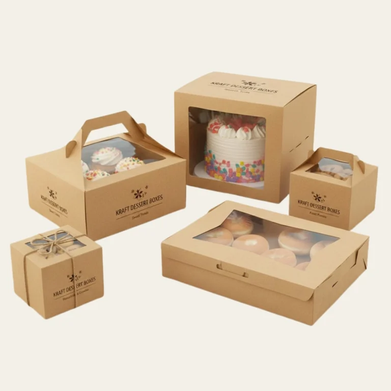 Buy Kraft Dessert Boxes | Custom Kraft Dessert Packaging Wholesale