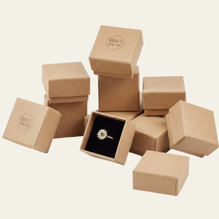 Buy Kraft Ring Boxes | Custom Kraft Ring Packaging Wholesale