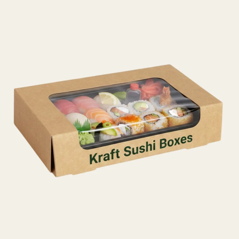 Kraft Sushi Boxes | Custom Kraft Sushi Packaging Wholesale