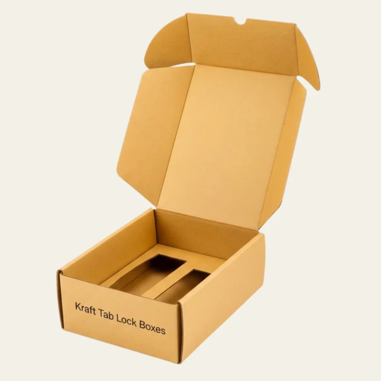 Kraft Tab Lock Boxes | Custom Kraft Tab Lock Packaging Boxes