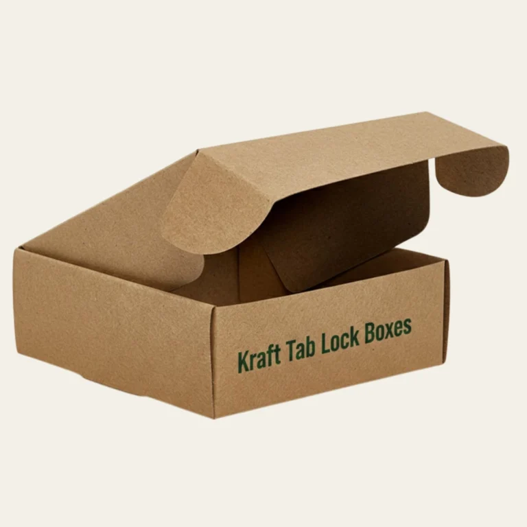 Kraft Tab Lock Boxes | Custom Kraft Tab Lock Packaging Boxes