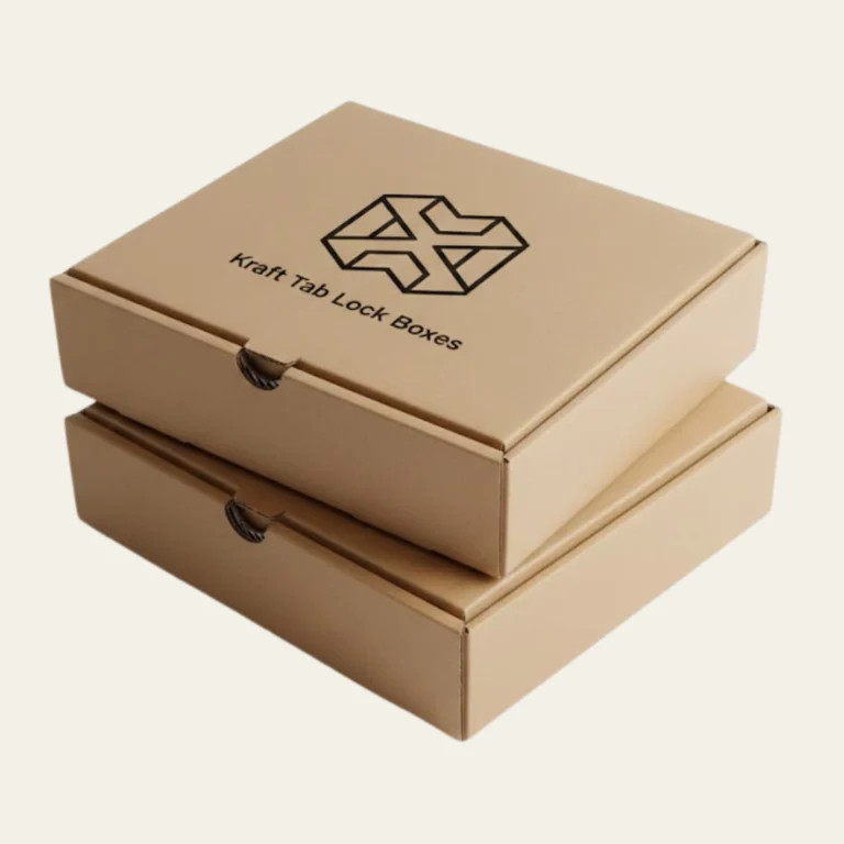 Kraft Tab Lock Boxes | Custom Kraft Tab Lock Packaging Boxes